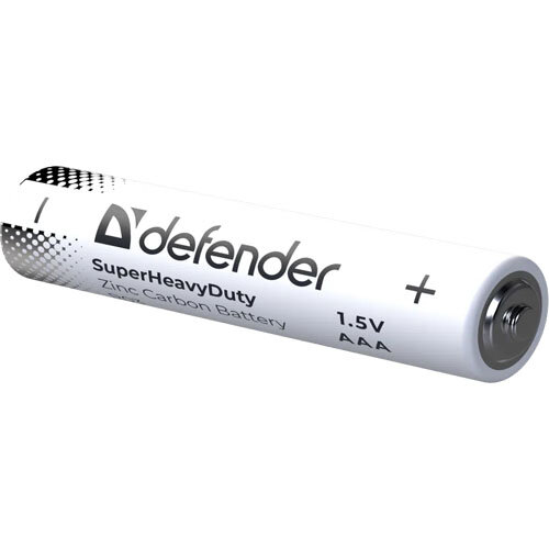 Батарейка AAA солевая Defender R03-4S, в термоплёнке 4шт.