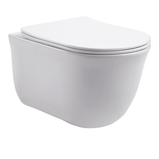 Унитаз подвесной безободковый Aquatek AQ1111-00 классик 525*365*340