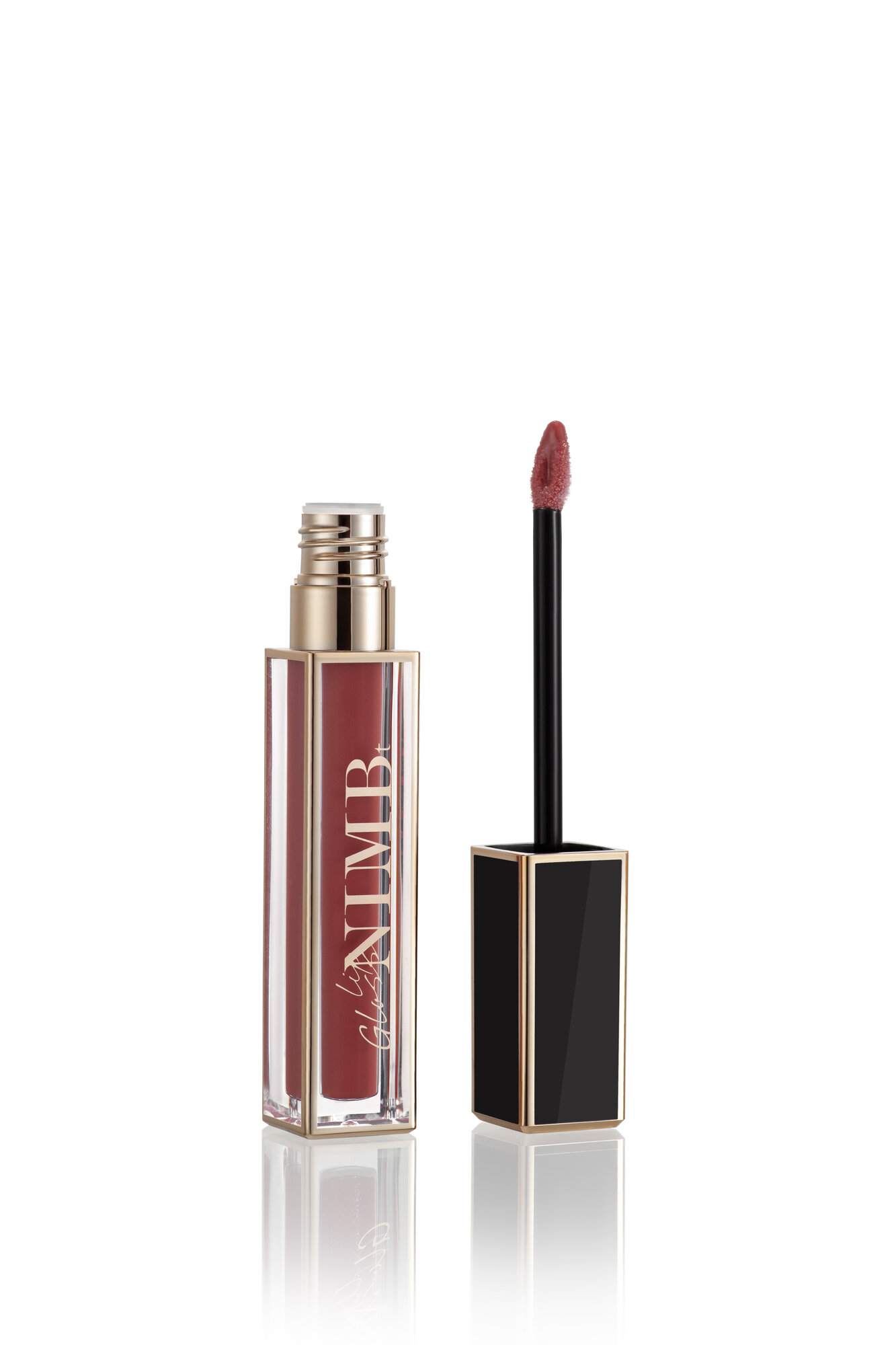 Блеск для губ NIMBt LIP GLOSS 09, влажный финиш, гелевая текстура, цвет корица — фото 1