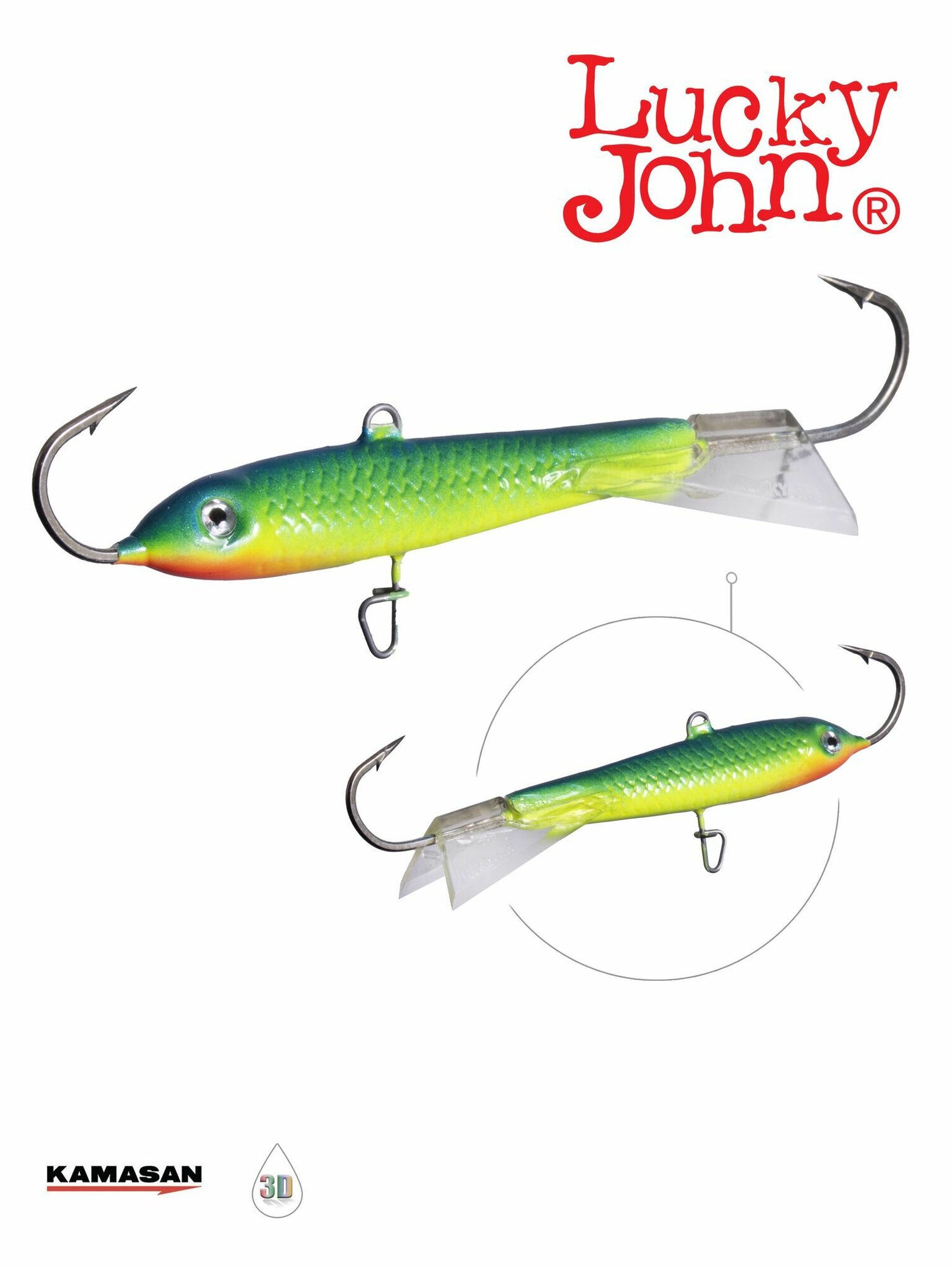 Набор балансиров для рыбалки lucky john CLASSIC 9 90мм/29, зимние снасти рыболовные с крючком, приманка силиконовая