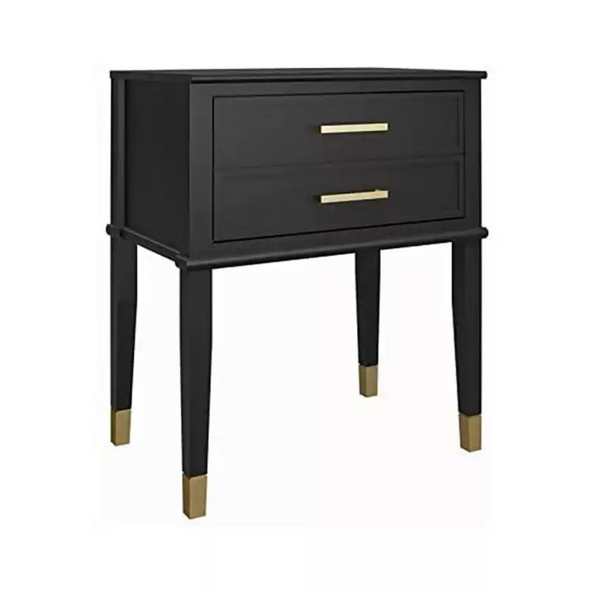 Прикроватная тумбочка Leontaine из цельной древесины в стиле американский ретро (40*40*70)