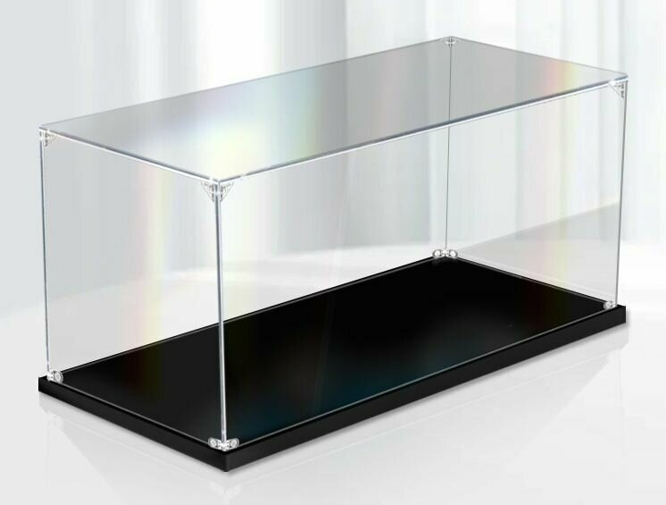 Бокс акриловый , бокс для моделей, футляр для моделей, подставка из оргстекла, витрина для хранения, 25x15x15 см, Не содержит строительных блоков, Подходит для 76385