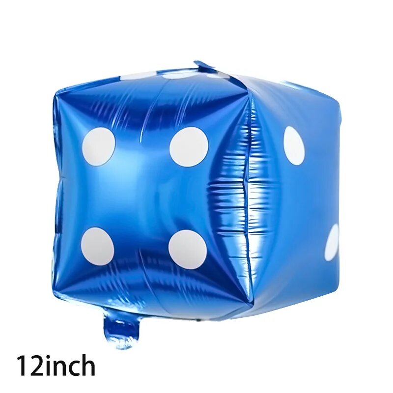 Алюминиевый шар-куб 12 дюймов MOONBIFFY Синий, blue