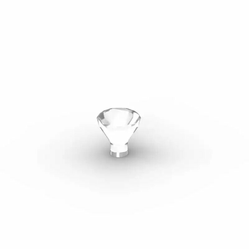 Прозрачный кубик MOC 30153, 10 шт, Цвет: 40-trans clear