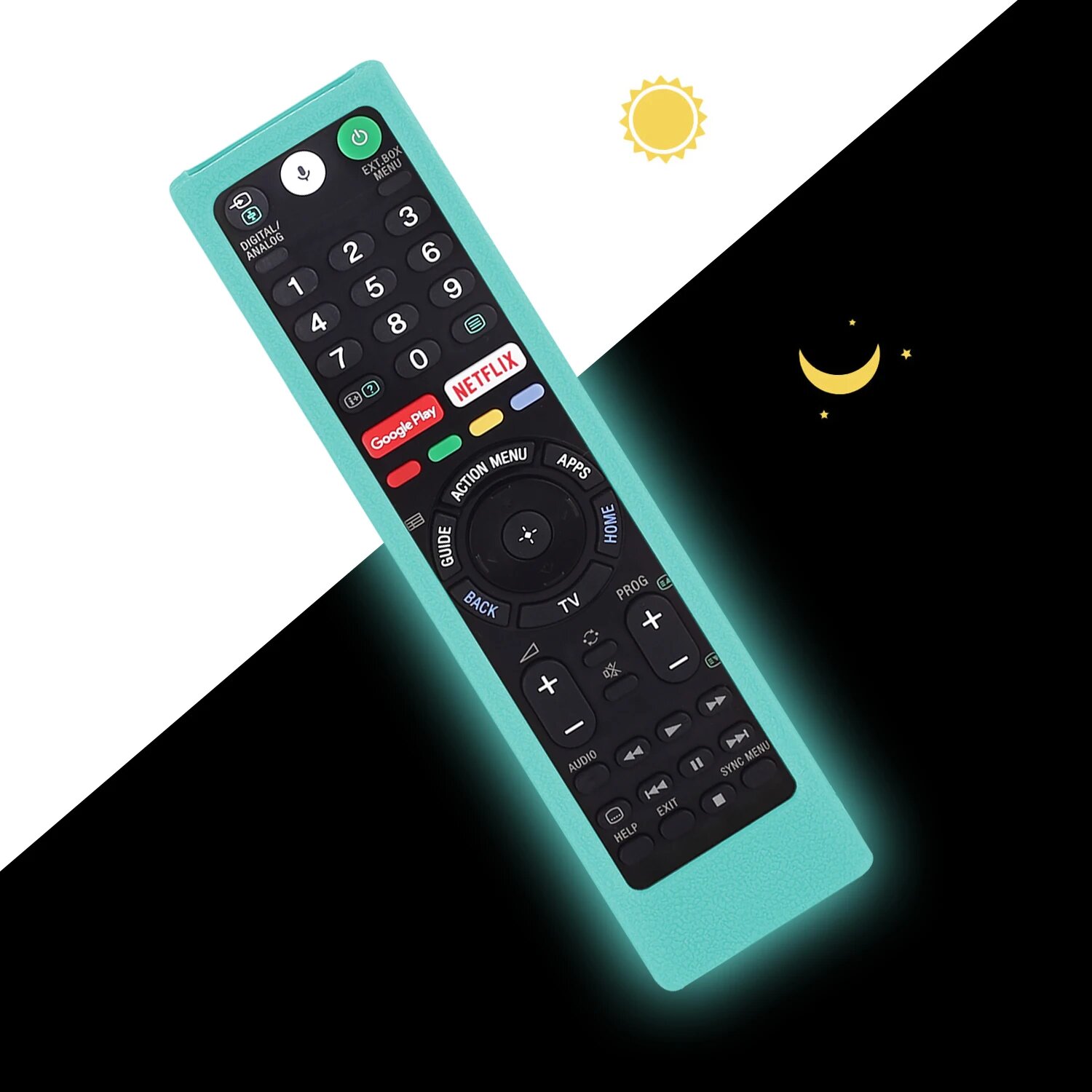 Силиконовый чехол для пульта Sony Light blue