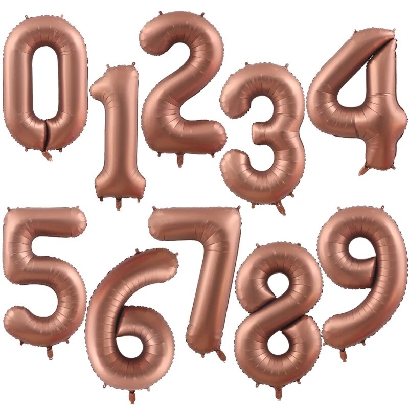 Фольгированные воздушные шары CHLEZI 40 дюймов Коричневый, Шоколад, 2