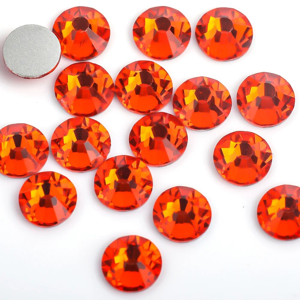 Стразы Nailsworld 3D без горячей фиксации Оранжевый, SS30---288pcs, Hyacinth