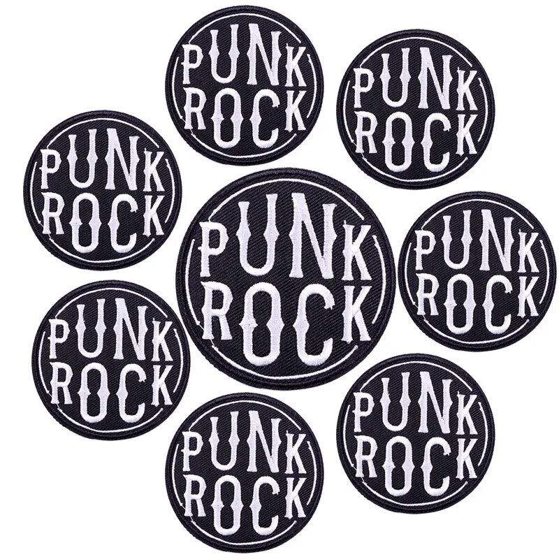Нашивки Punk Rock, 10 шт, цвет PE6975CT