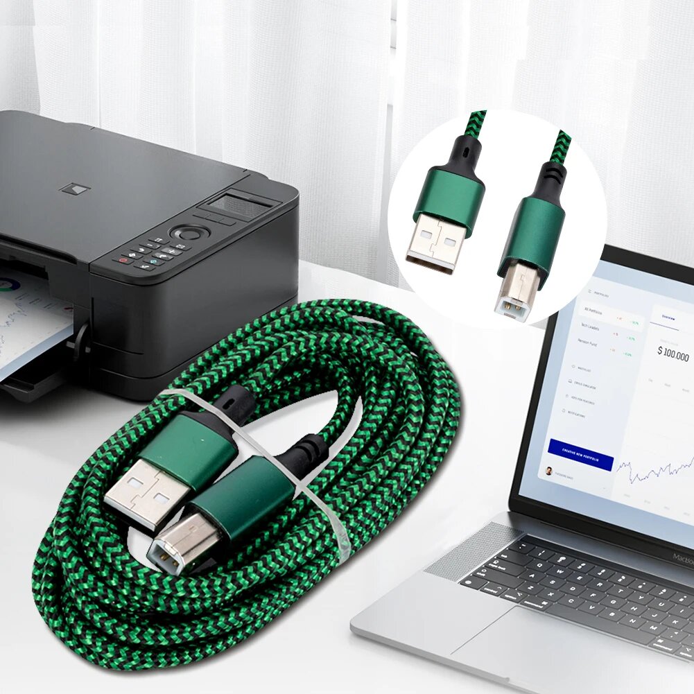 USB 2.0 кабель A-B для принтера 2M — фото 1