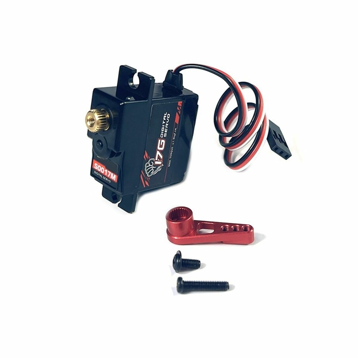 17G 3.5KG Metal Gear Digital Servo and Metal Servo Arm S0017M для WPL C14 C24 MN D90 MN99S RC Car Upgrade Parts, 1