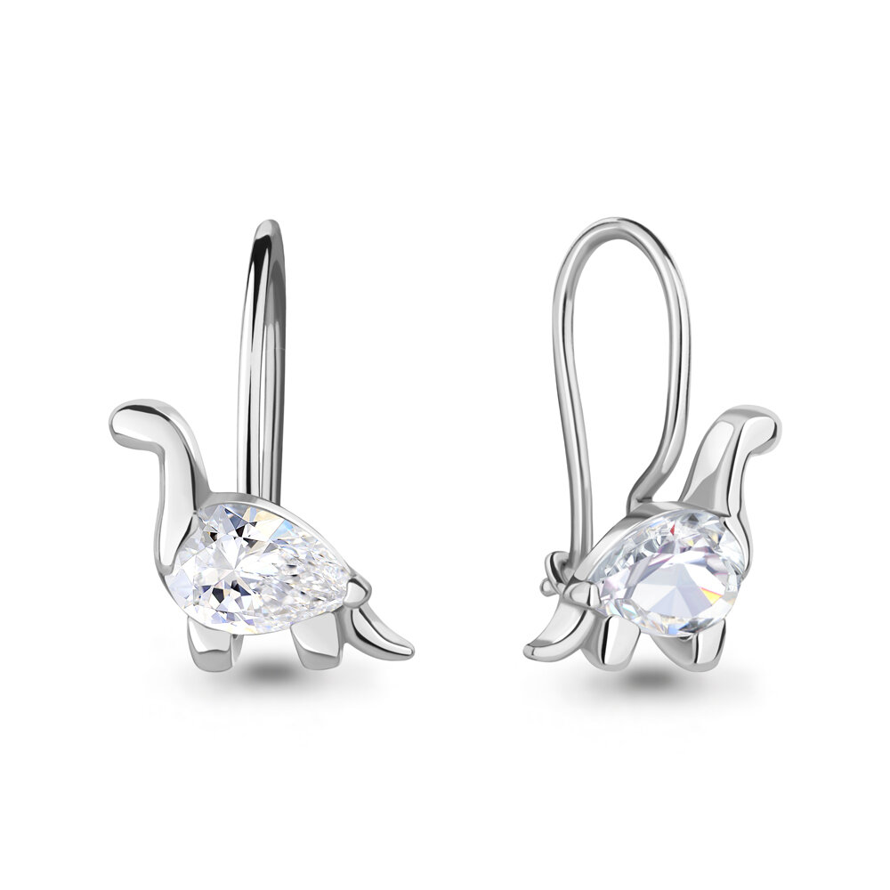 Моносерьга, серебро, 925 проба