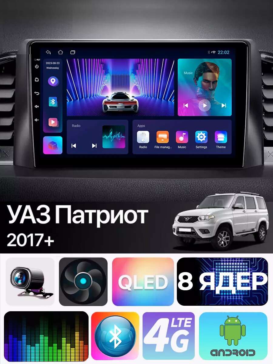 Магнитола TS18 UAZ Patriot 2016-2021 4/64GB