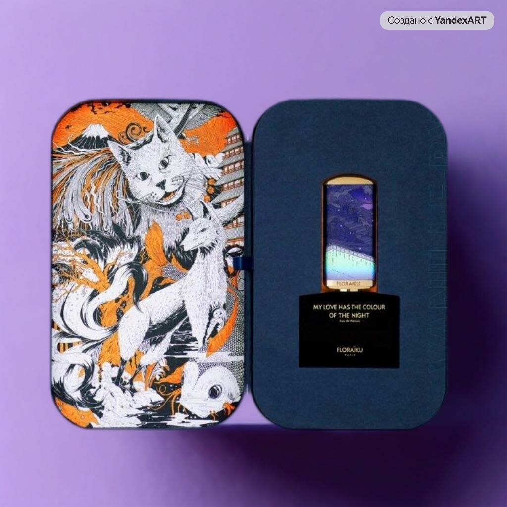 Набор "Floraiku My Love has the Colour of The Night", парфюмерная вода, 50 и 10 мл