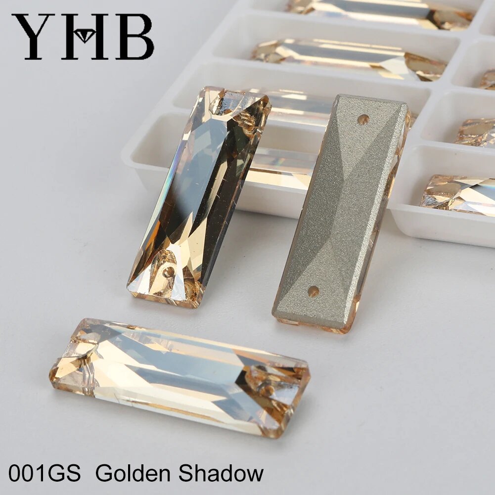 Стразы YHB Golden Shadow 7x21 мм, 24шт