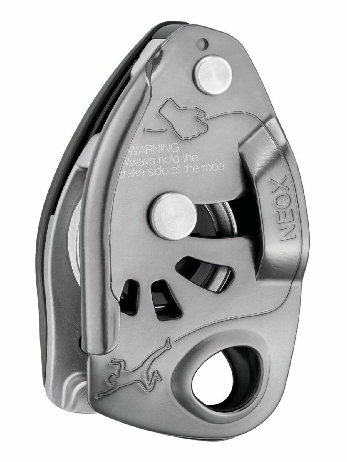 PETZL NEOX Страховочное устройство c функцией вспомогательной блокировки серый