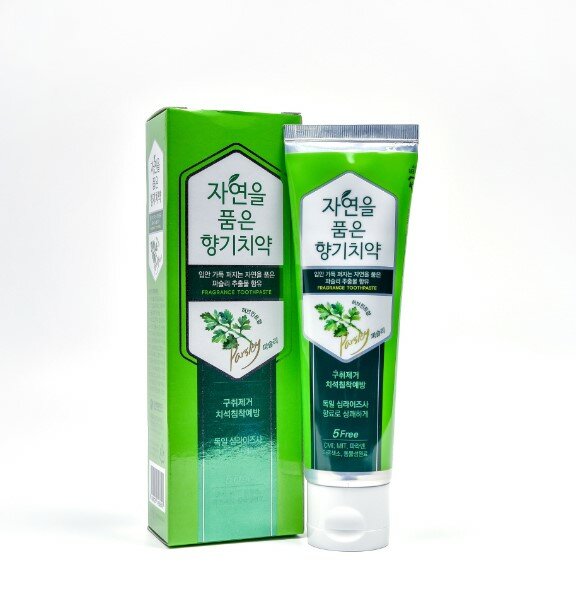 Kumho Dental Pharm Зубная паста с натуральным ароматом трав и мяты Natural Fragrance Toothpaste, 120 г