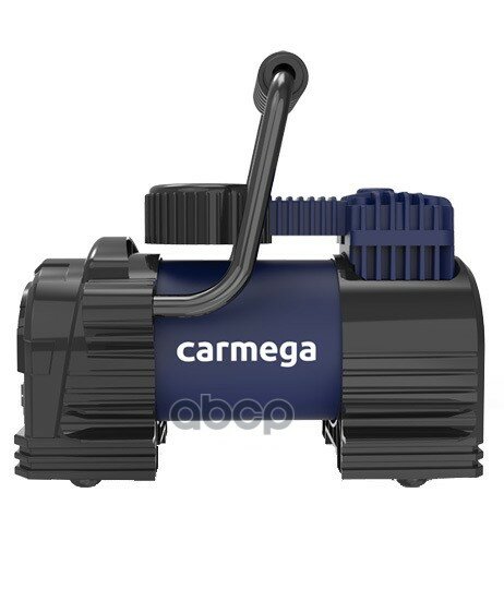 Компрессор автомобильный, металлический 40 л мин от прикуривателя с сумкой CARMEGA арт. CARMAC40