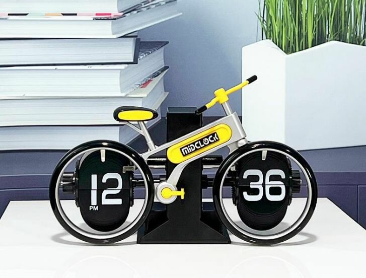Настольные часы велосипед 12см