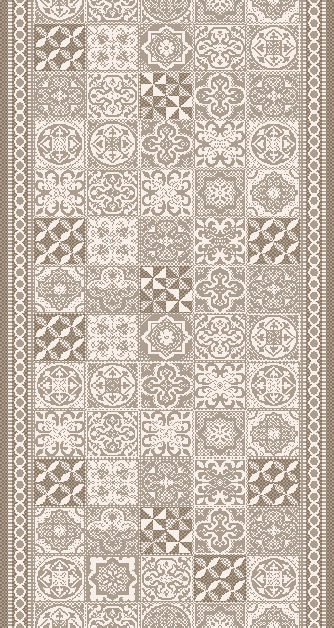 Ковровая дорожка, Рулон, Бежевый, Светло-бежевый, Пэчворк, Классический, на пол, в гостиную, спальню, в ассортименте (100 см. на 3000 см.)