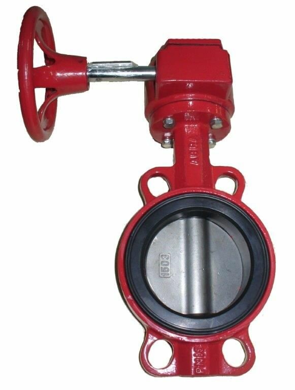 Затвор дисковый поворотный чугун DINARM BFV-02/W Ду 100 Ру16
