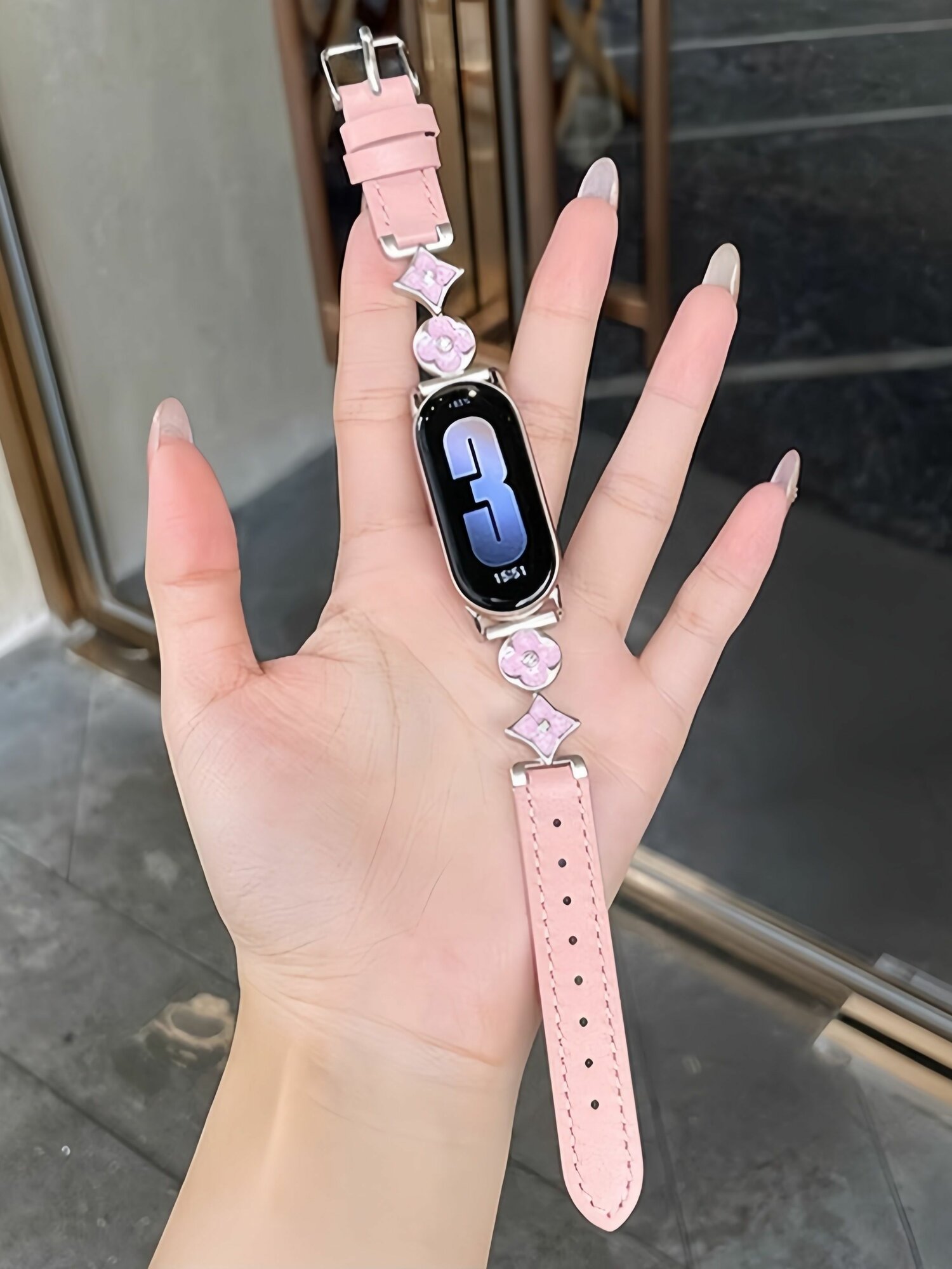 Металлический кожаный ремешок для часов Louis Vuitton, подходит для фитнес-браслета Xiaomi Mi Band 8/9/10 (Xiomi Mi Band 8 9 10), модный ремешок