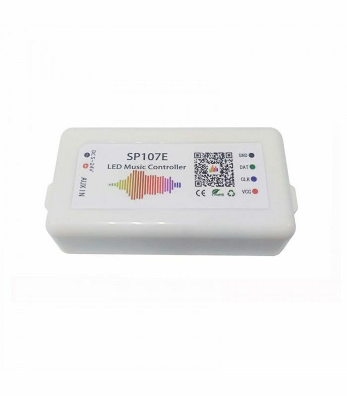Контроллер для SPI ленты(бегущая волна), Музыкальный, Bluetooth. Без пульта.5-12В.