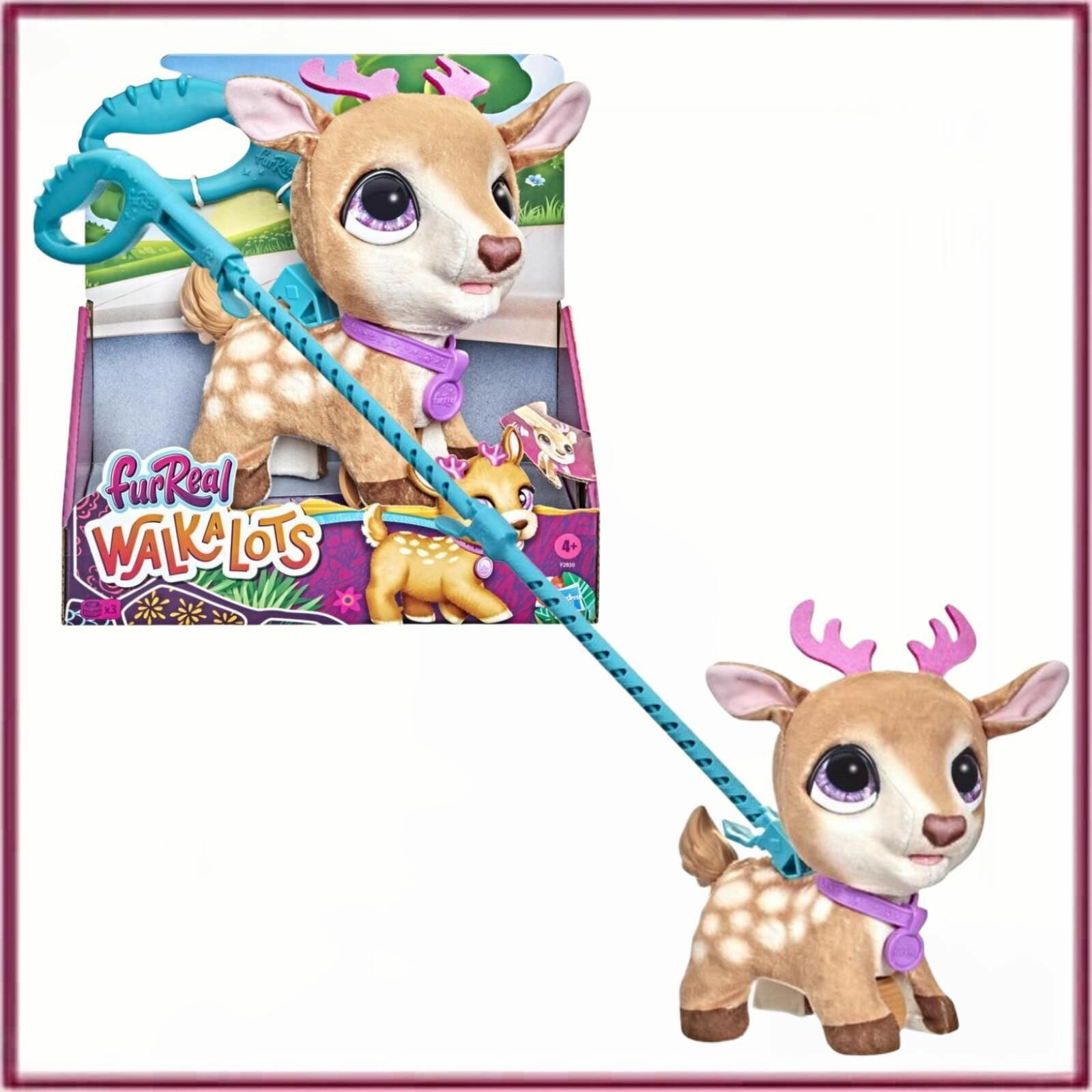 Интерактивная игрушка Hasbro FurReal Friends Большой Питомец, олень на поводке, подарок для мальчиков и девочек