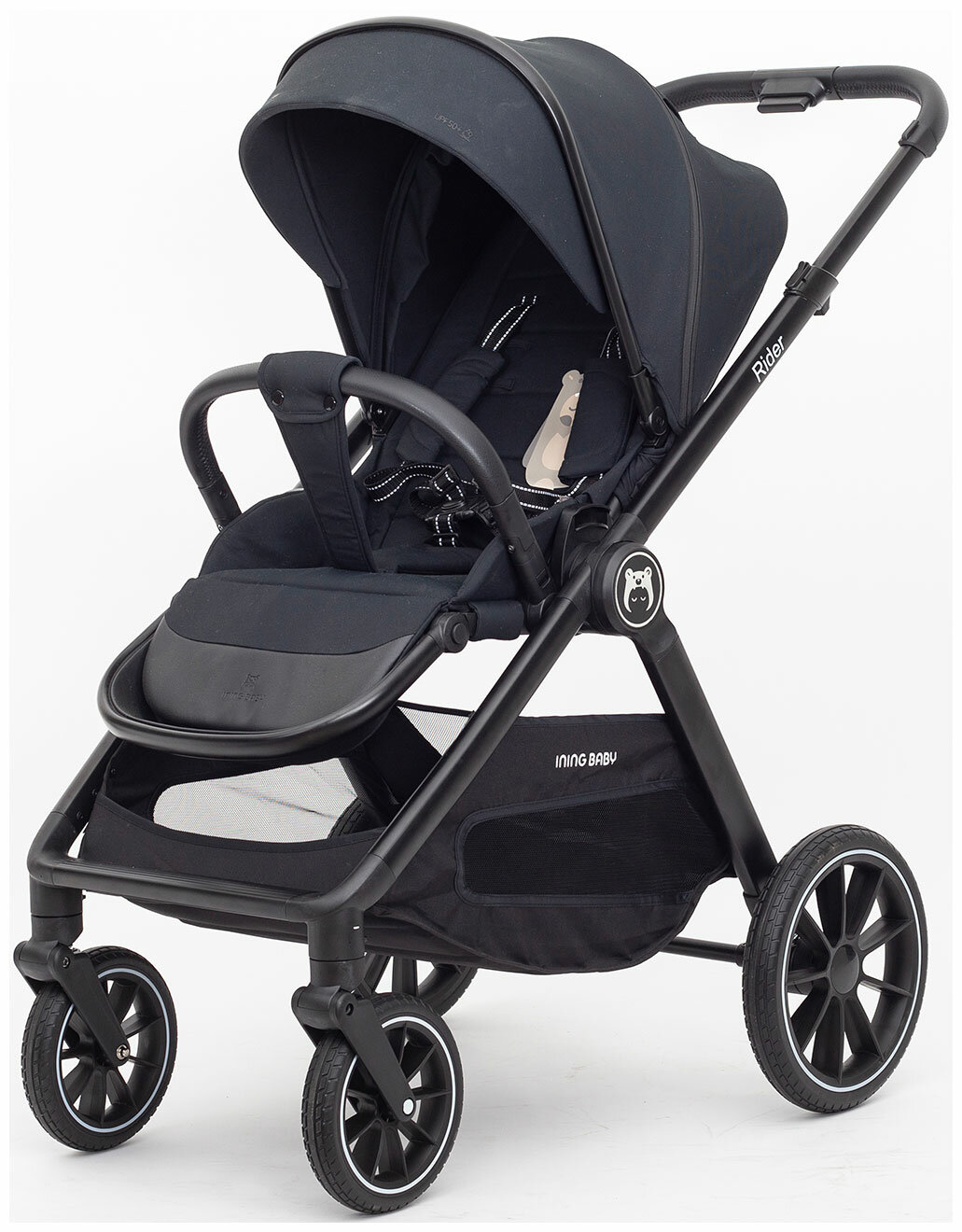 Коляска 2 в 1 Ining Baby KR345 Plus black