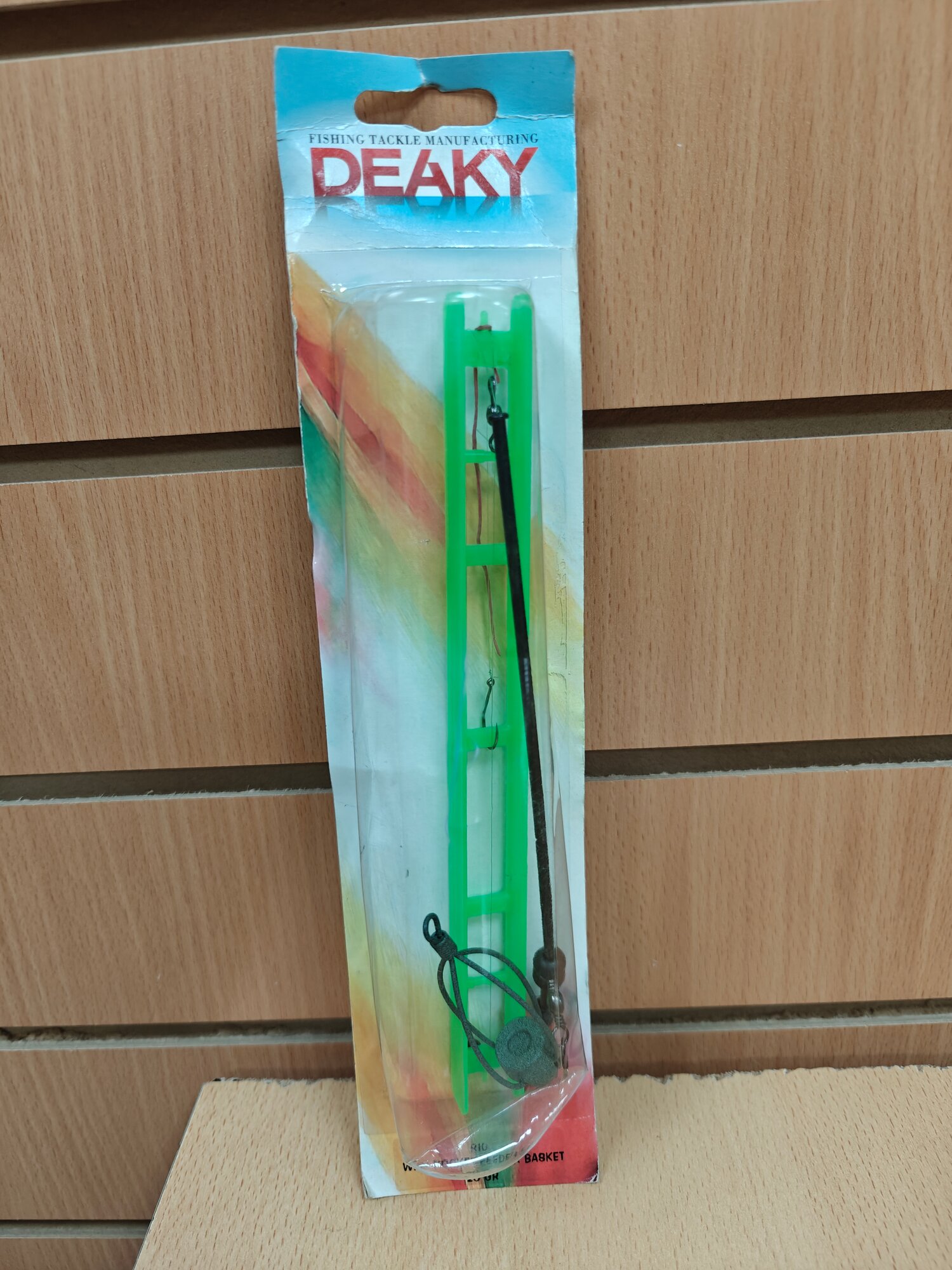 Оснастка фидерная Deaky, для ловли рыбы, тест 25 г, цвет зеленый.