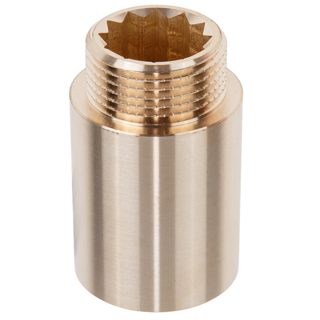 Удлинитель латунный внутренняя-наружная 1"х50 мм AV ENGINEERING (AVE301034)