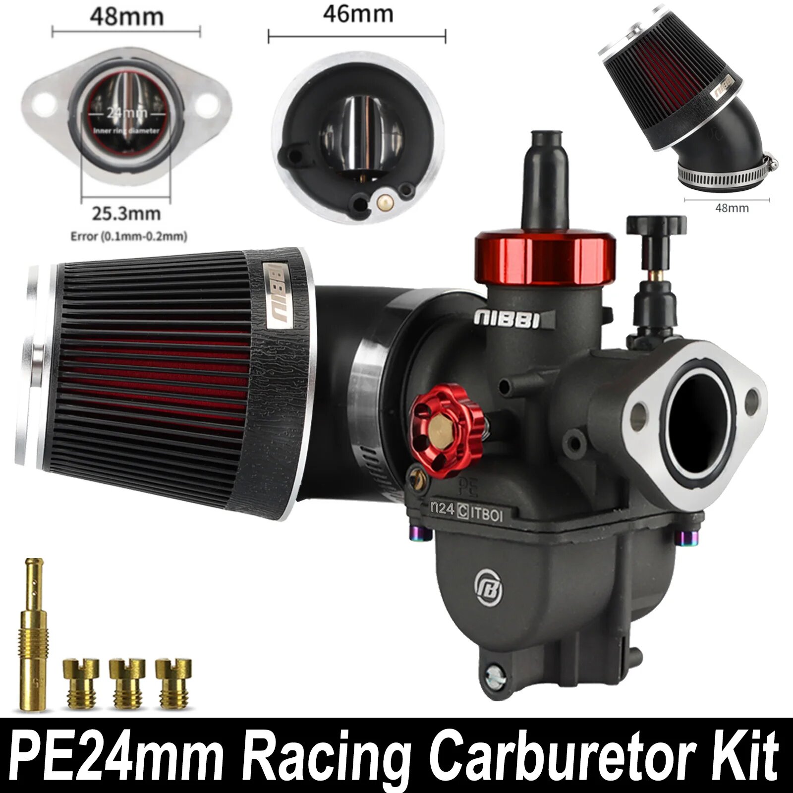 Набор карбюратора PE24mm NIBBI с фильтром для Pit Dirt Bike