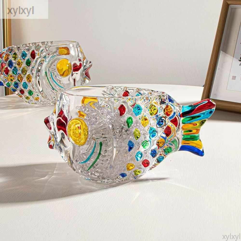 Ваза "Витражная банка для хранения", 20 см , Стекло, 1 шт