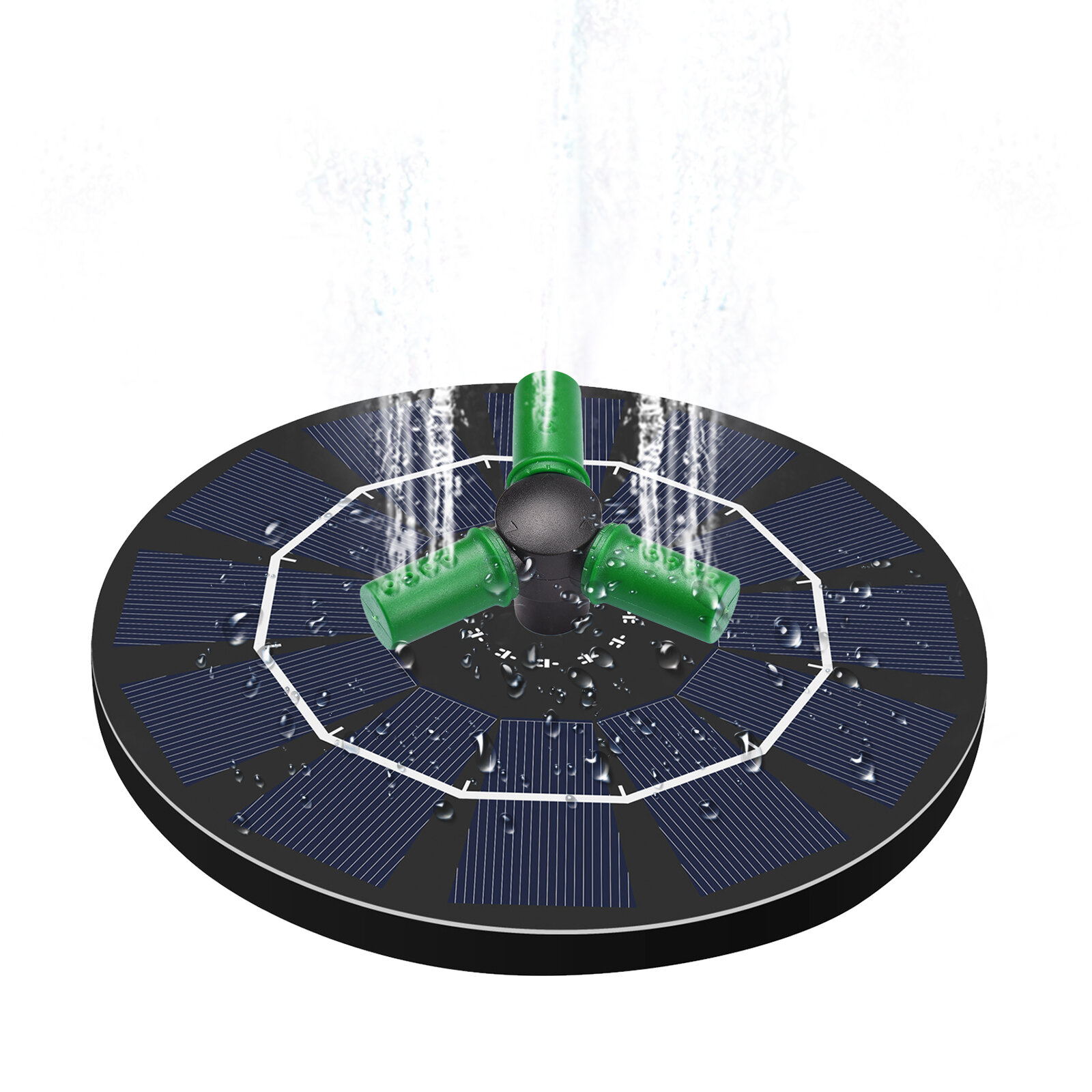 Плавающий солнечный фонтан для птичьих купален