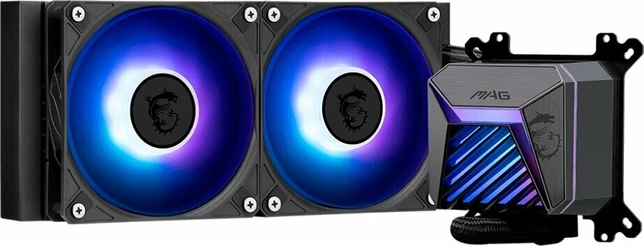 Жидкостная система охлаждения MSI MAG CORELIQUID A15 240 черный 120мм алюминий+медь 2050rpm 28.7db 4-pin