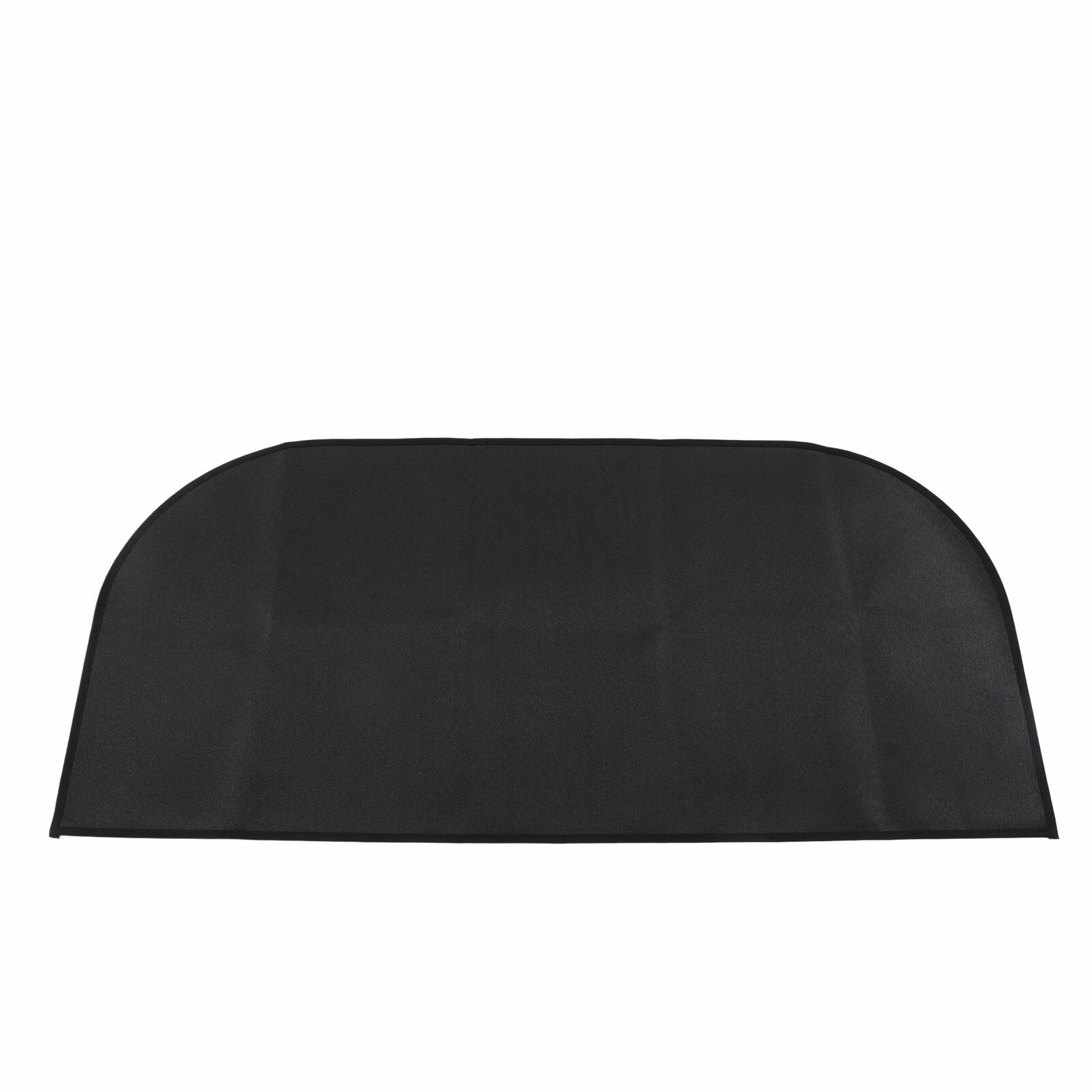 Огнезащитный коврик для мангала и камина 50x100см/19.7x39.4дюйма, изоляция от высоких температур, стойкий к огню, складной, черного цвета