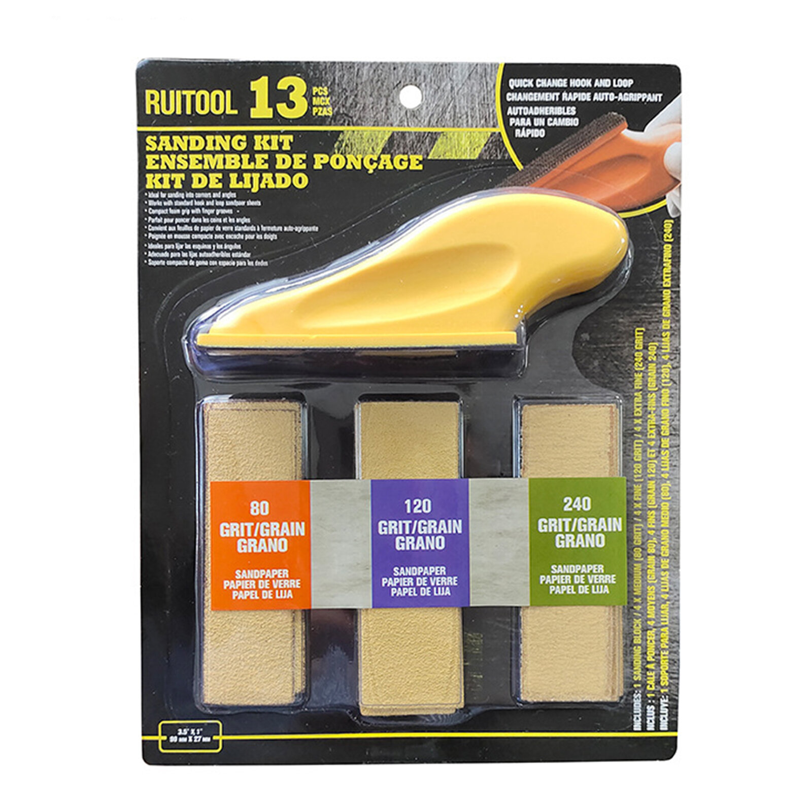 Ручной небольшой абразивный блок, набор наждачной бумаги, флокированная наждачная бумага, самоклеящийся шлифовальный диск, ручной полировальный инструмент