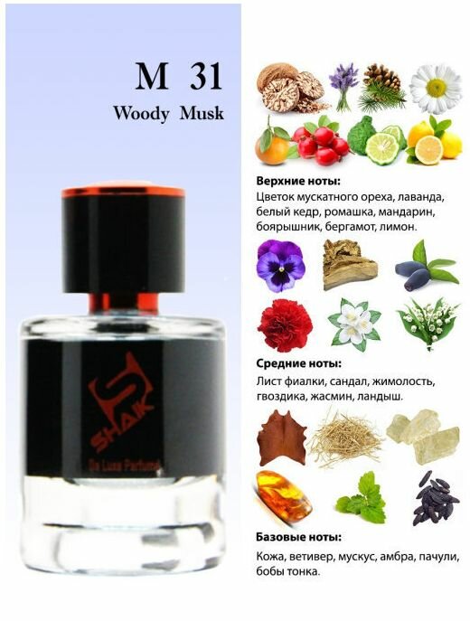 Парфюмерная вода Shaiik № 31 25мл.