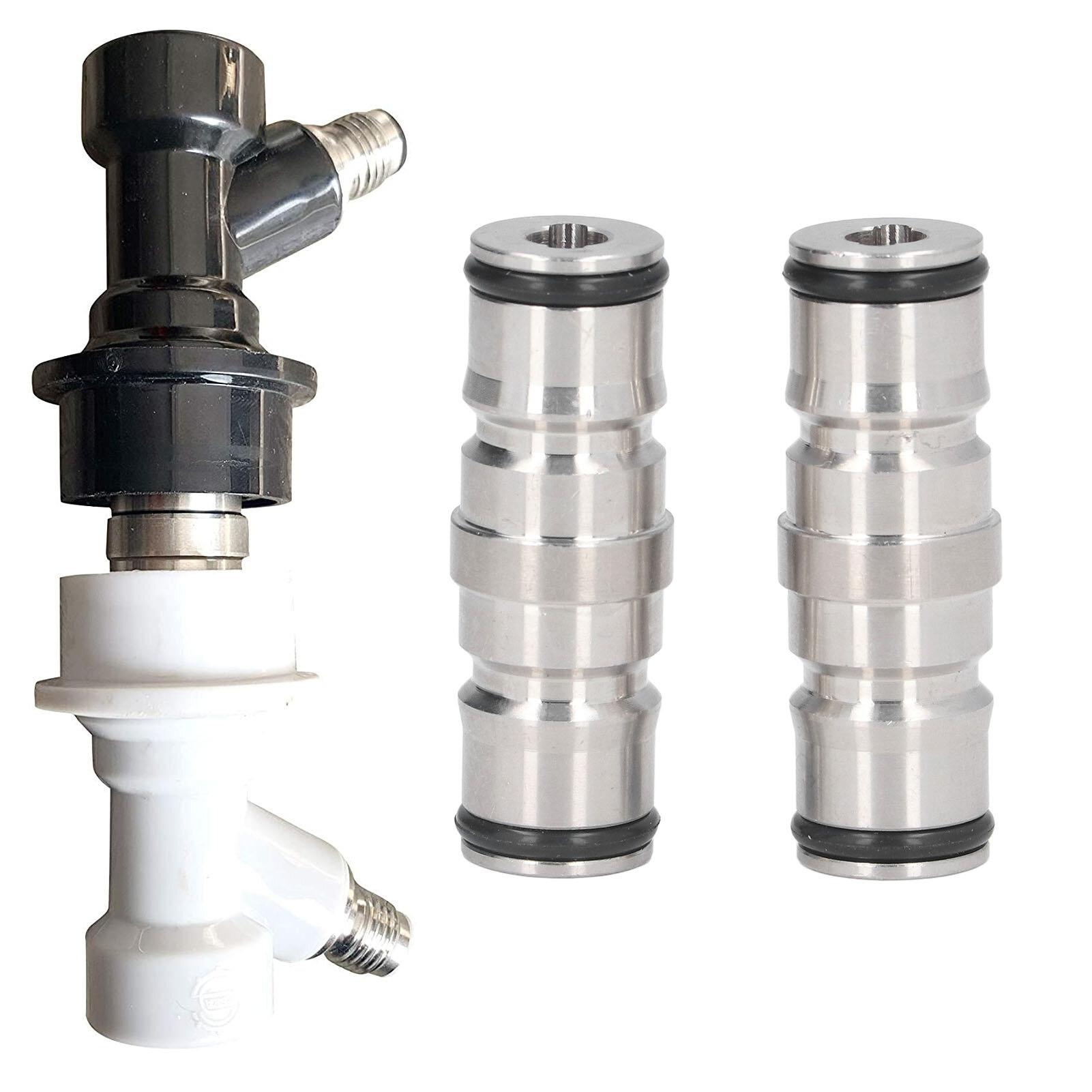 2 шт. бочонок для домашнего пива с шаровым замком, прочный разъем из нержавеющей стали с быстрым шаровым замком