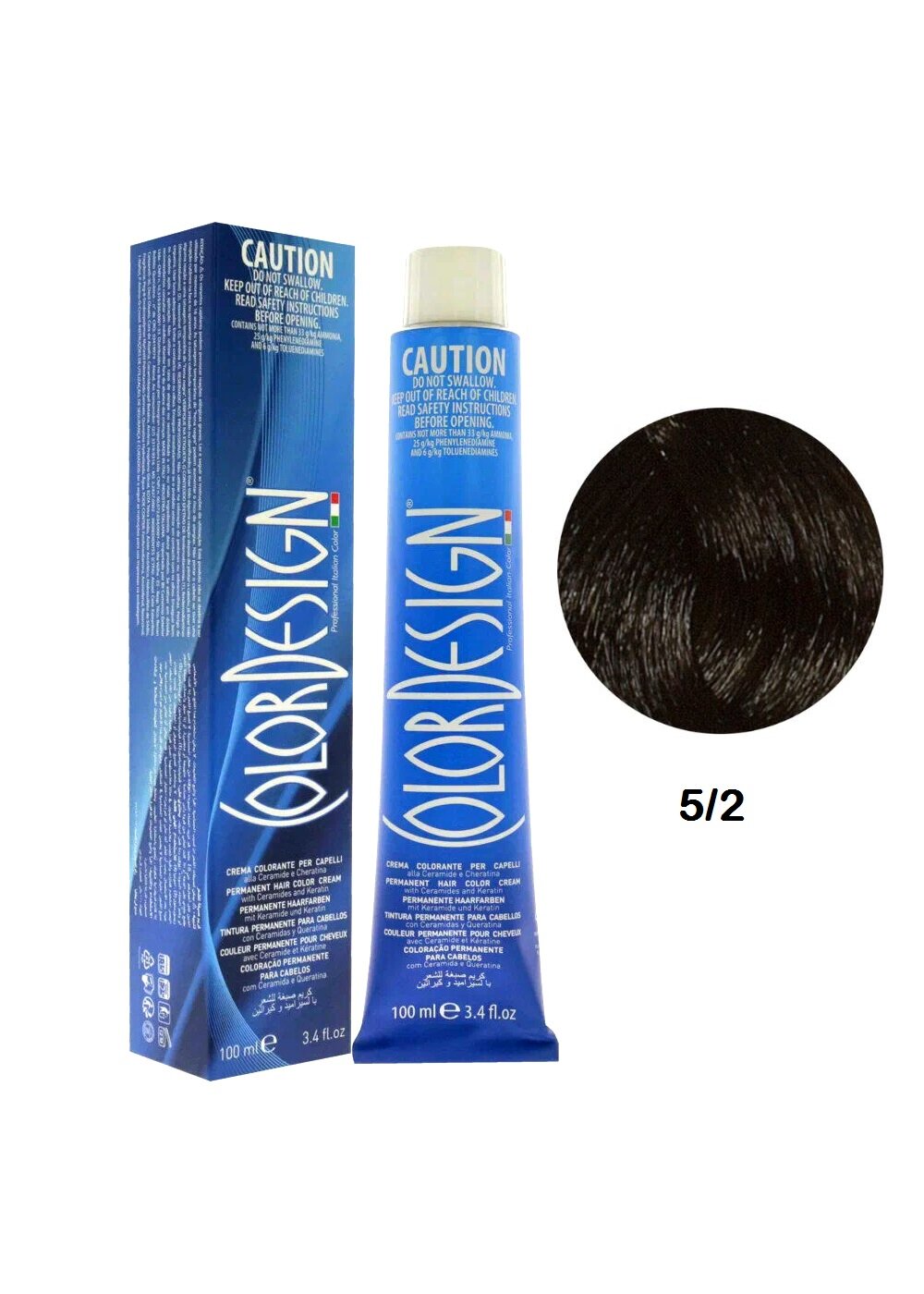 Colordesign Колор Дизайн Стойкая краска для волос 100 мл - Colordesign 5/2