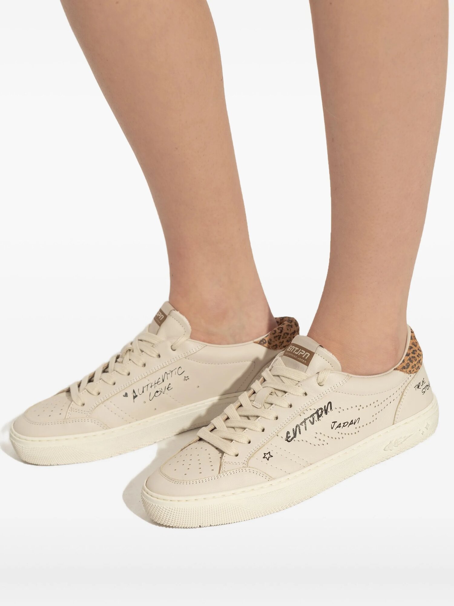 Кроссовки Enterprise Japan Leopard-print sneakers, размер 37, разноцветный — фото 1