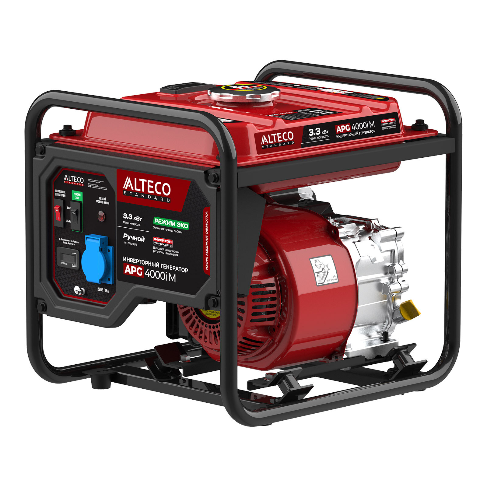Бензиновый инверторный генератор Alteco Standard APG 4000i M (86374)