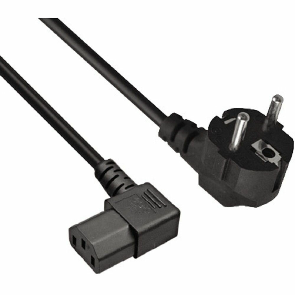 EXEGATE кабели EX273393RUS Кабель питания PC - 1,2 OfficePC 450W Евровилка Schuko - >С13 угловой VDE - 250V черный, 1.2м