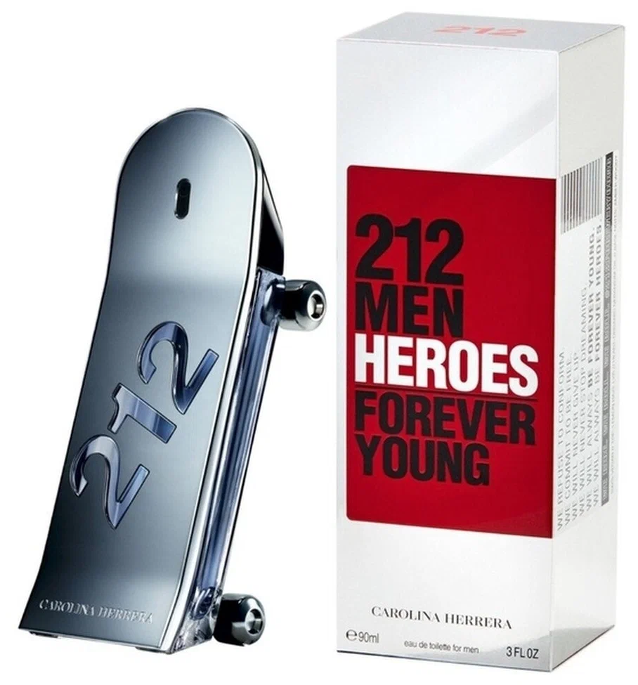 CAROLINA HERRERA 212 HEROES FOREVER YOUNG Туалетная вода для мужчин 90 мл