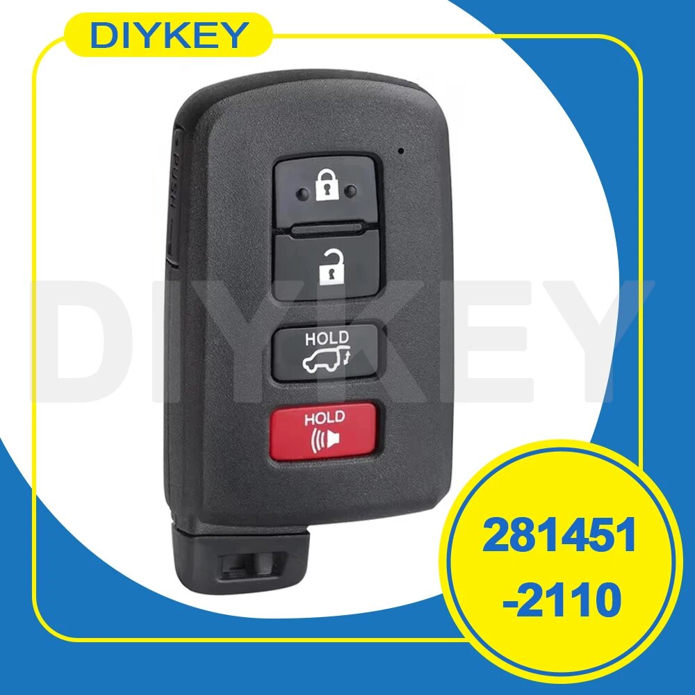 Для Toyota Highlander Kluger 2014-2019, Sequoia 2020: Умный автомобильный ключ-пульт HYQ14FBA 281451-2110, 314.3 МГц