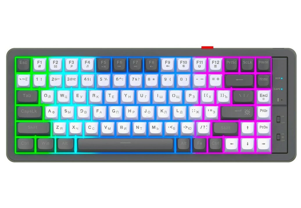 Игровая клавиатура DEFENDER Maro GK-325 RU белый/серый