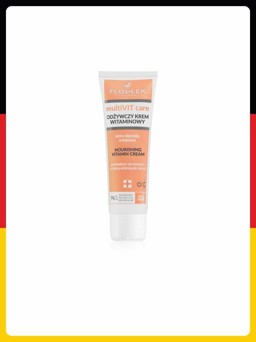 Крем для ухода за кожей Floslek Pharma Multivit Care nourishing cream for mature skin, 50 мл