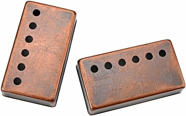 2 шт. чехлов для хамбакеров Alnicov 50/52 мм, чехлы звукоснимателей на грифе и бридже электрогитары, бронза