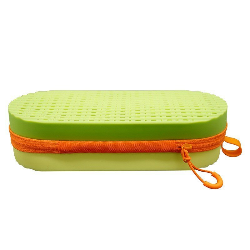 Двусторонний дышащий чехол для силиконовых плавательных очков большой емкости, защитный чехол для очков, дышащий, портативный, противоударный чехол для хранения плавательных очков