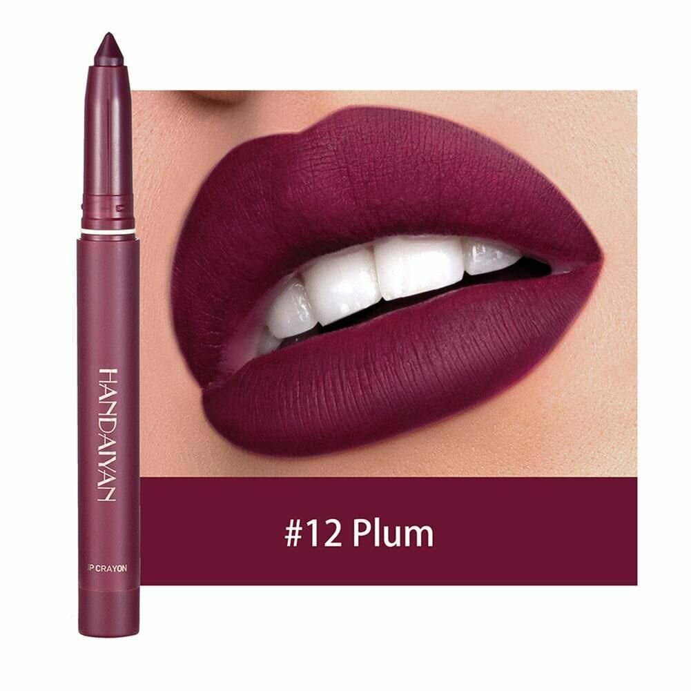 Стойкая, антипригарная помада-карандаш HANDAIYAN, матовый контурный карандаш для губ