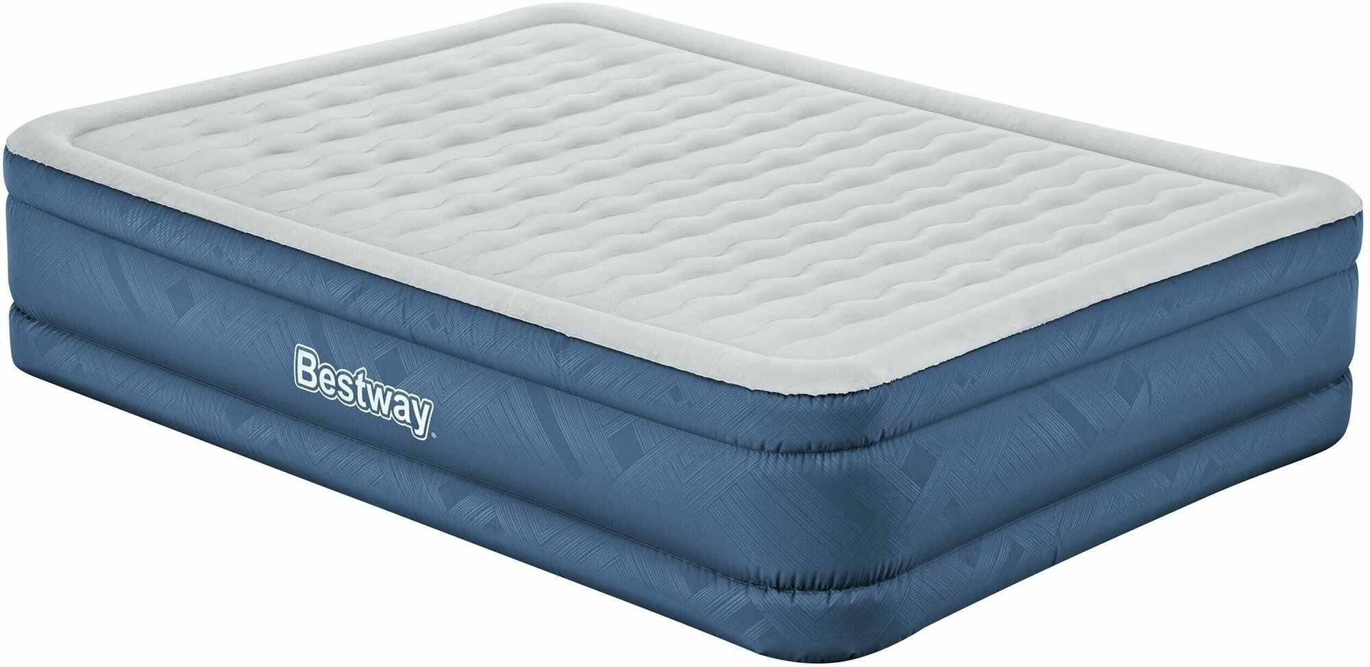 Надувная кровать Bestway Snugable Fortech 152см x 203см x 46см, двухместная, с насосом